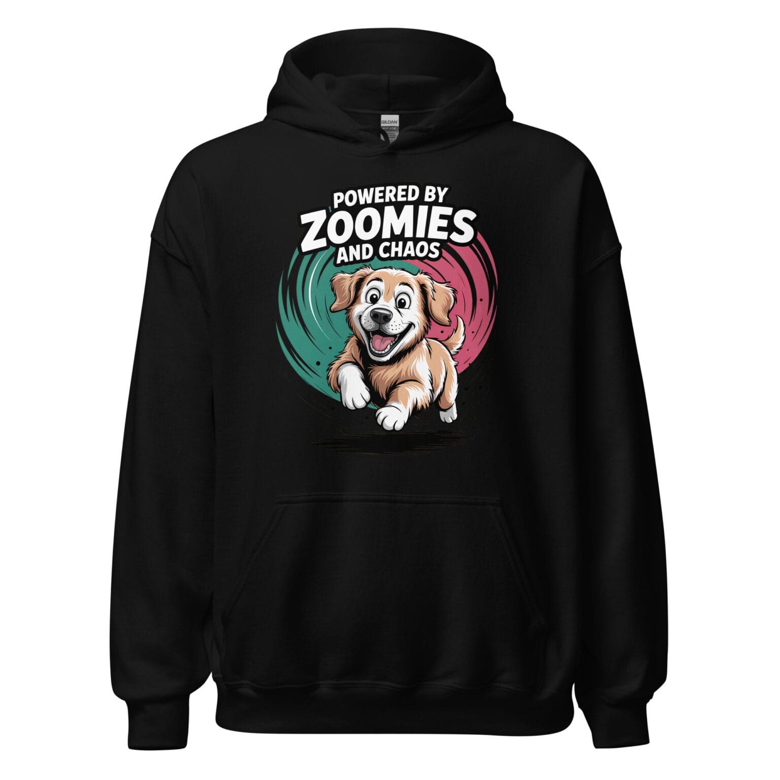 Powered By Zoomies Dog Hoodie - Funny Dog Lover Gift