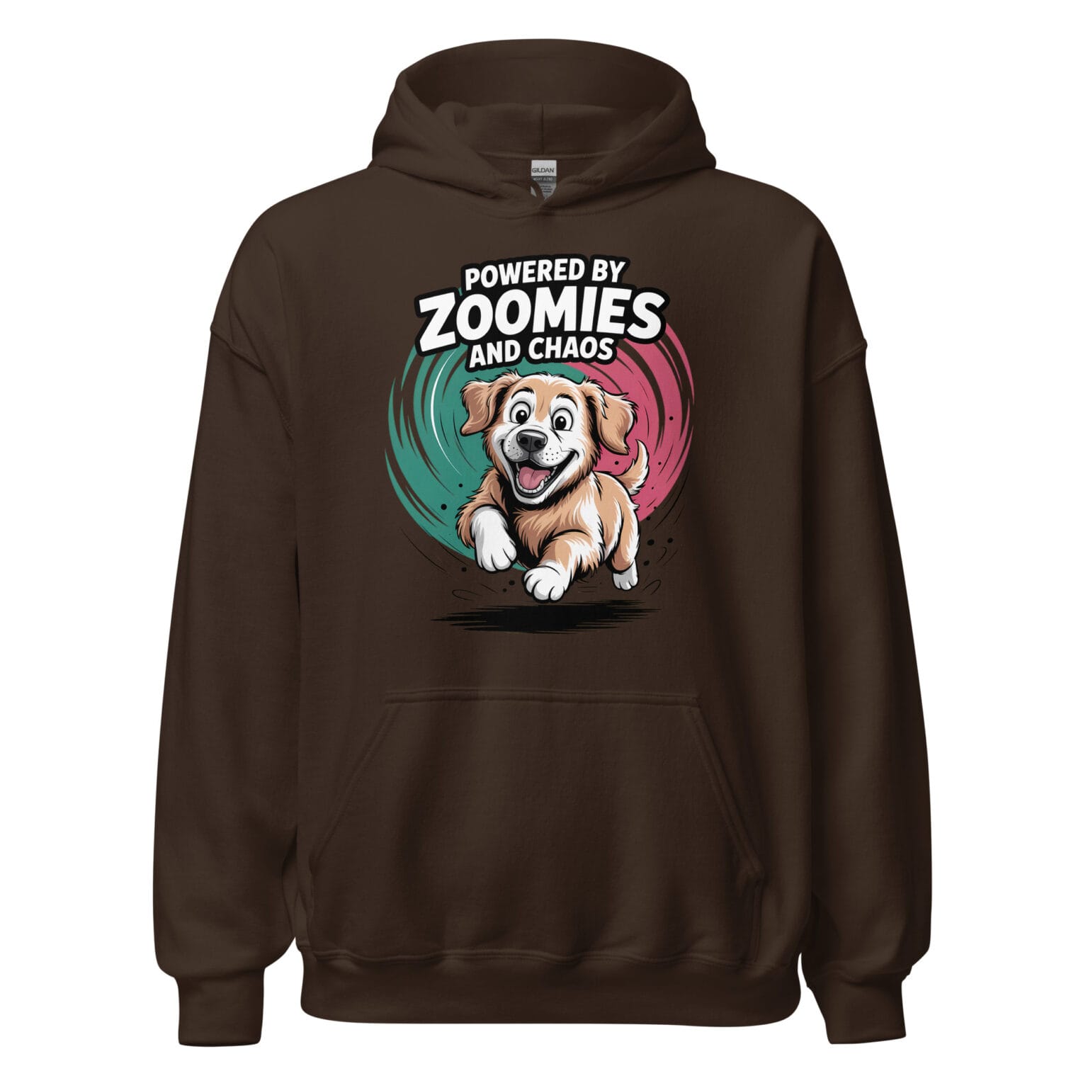 Powered By Zoomies Dog Hoodie - Funny Dog Lover Gift